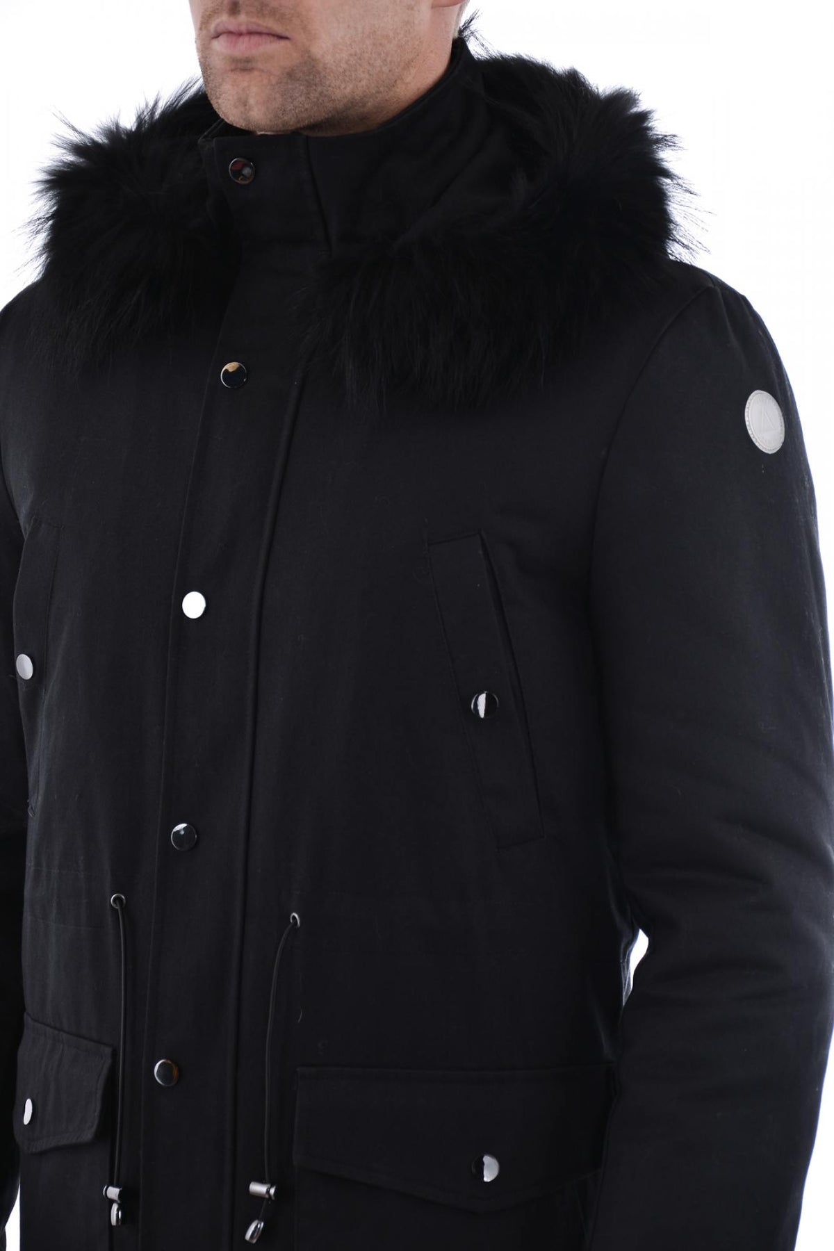 Men's Coat Serge Pariente DANDY BLACK - Leather-Jack.com