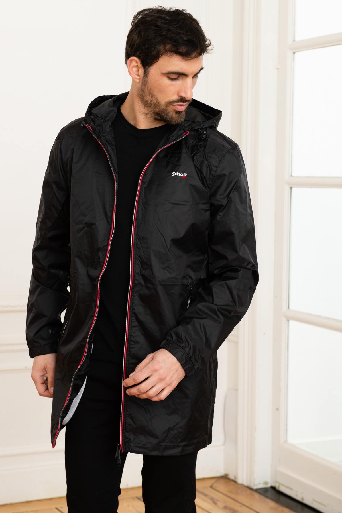 Men's Jacket Schott CLYDE BLACK - Leather-Jack.com