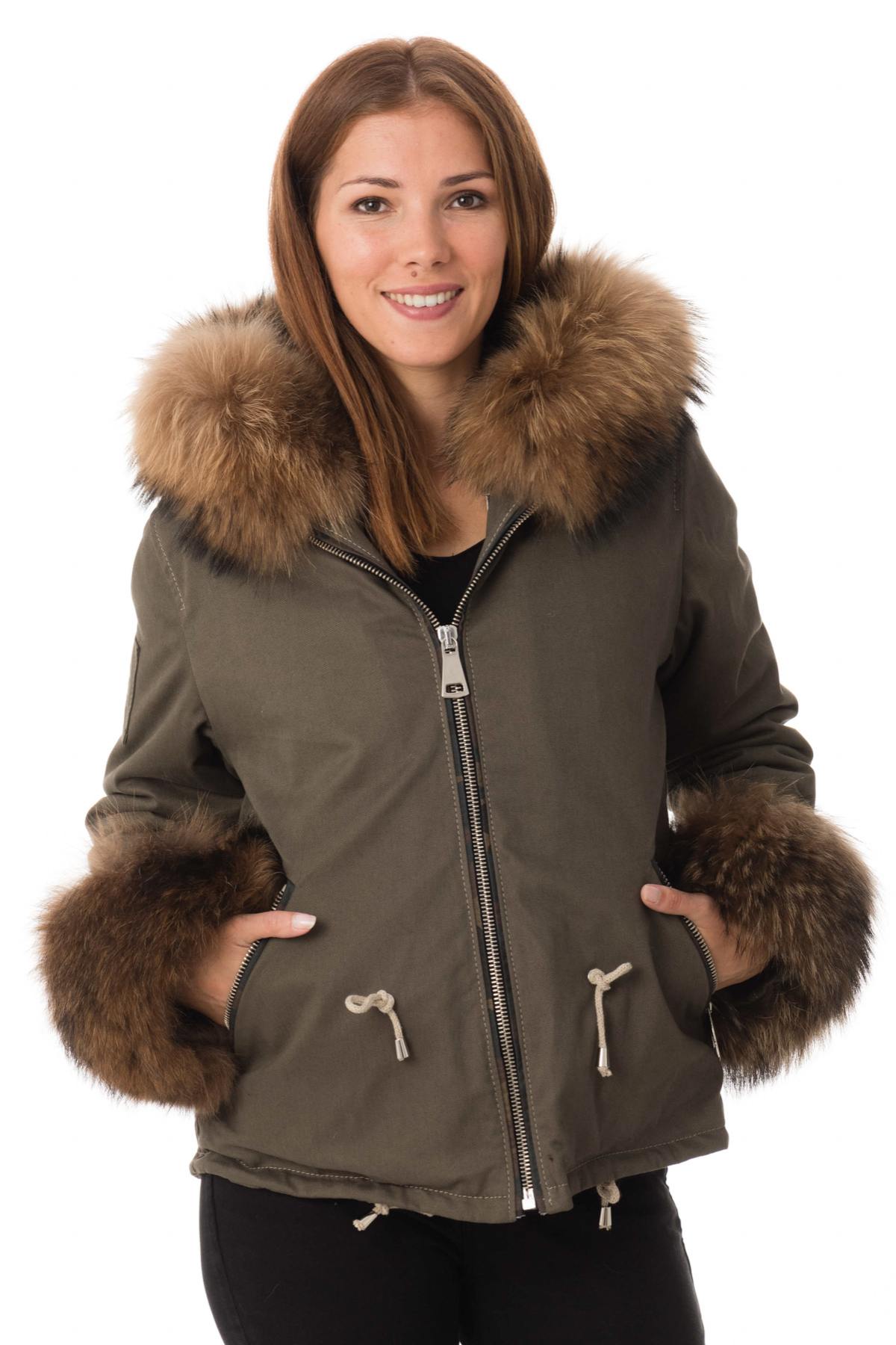 Women's Jacket Wild Arctic by Flo & Clo PAVEL TEX + FUR JANET VERDE ...