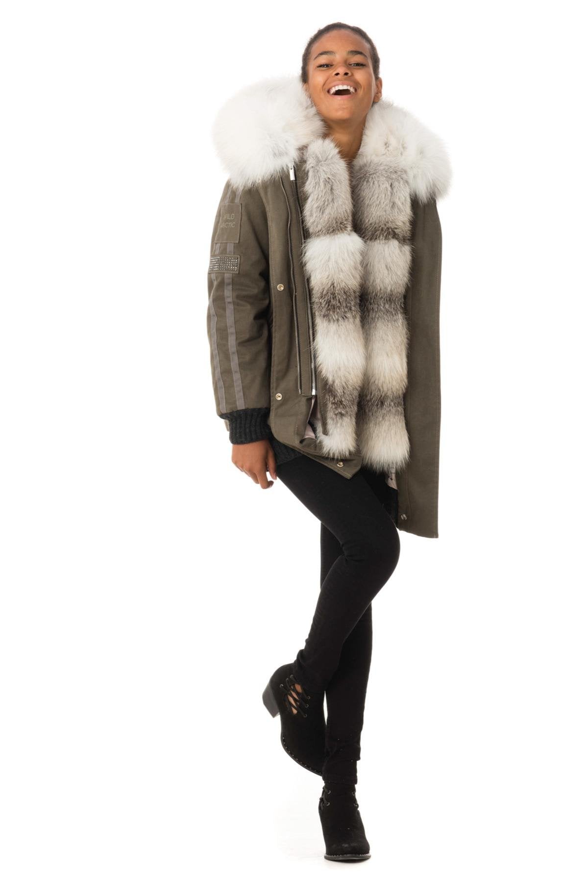 Women's Jacket Wild Arctic by Flo & Clo NADIS TEX + FUR VOLPE JANET ...