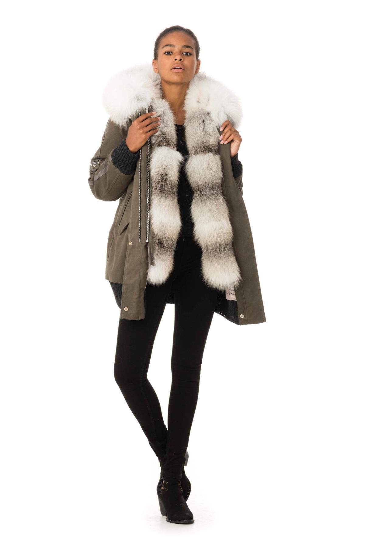 Women's Jacket Wild Arctic by Flo & Clo NADIS TEX + FUR VOLPE JANET ...